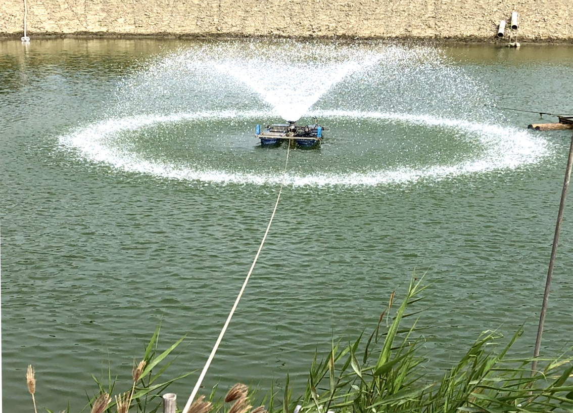 Apply Water Sprinkler Kits in Aquaculture Industry, Tainan City, Taiwan.