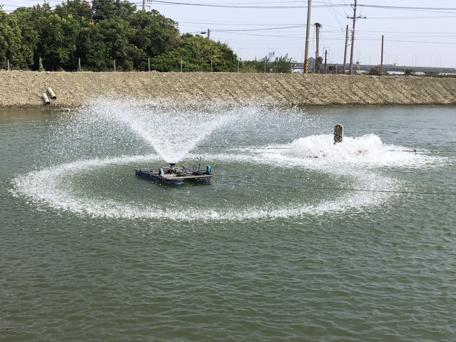 Apply Water Sprinkler Kits in Aquaculture Industry, Tainan City, Taiwan.